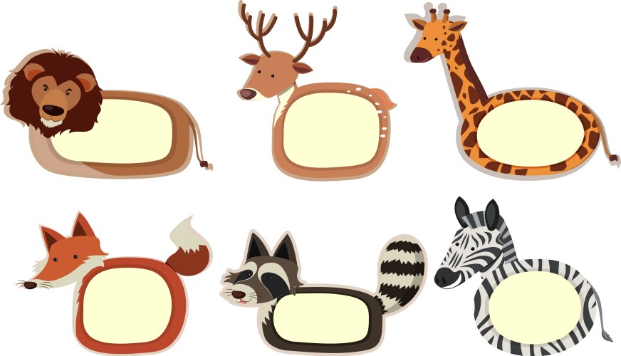 Border with Wild Animals Vector Images (over 5,100)