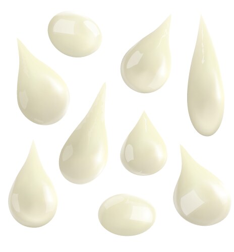 Milk drop Royalty Free Vector Image - VectorStock