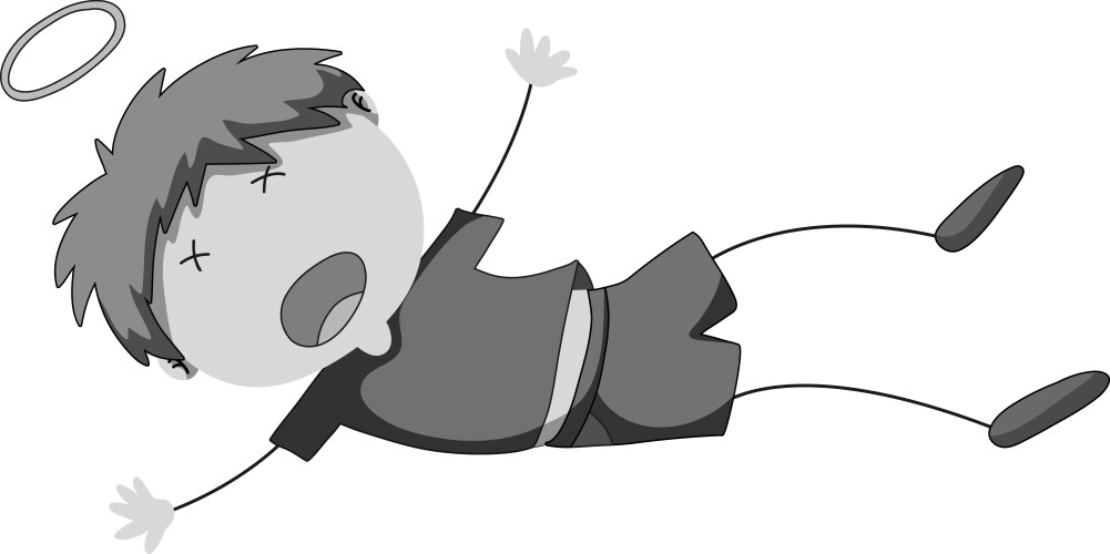 Boy falling off bicycle teenager bicyclist Vector Image