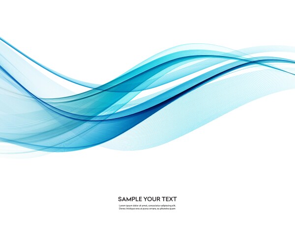Abstract blue and white wave background a flow Vector Image
