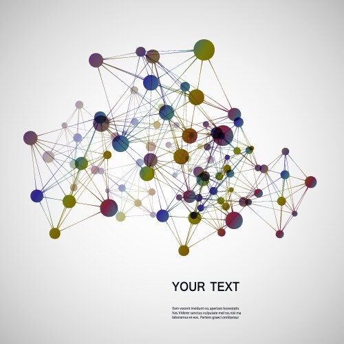 Network connection and dna eps10 Royalty Free Vector Image
