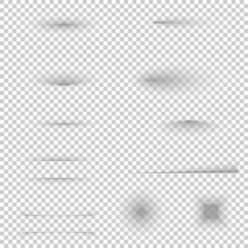 Shadow effect set Royalty Free Vector Image - VectorStock