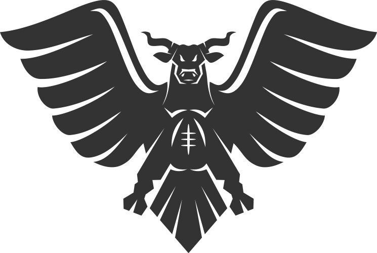 Bull run icon brand identity Royalty Free Vector Image