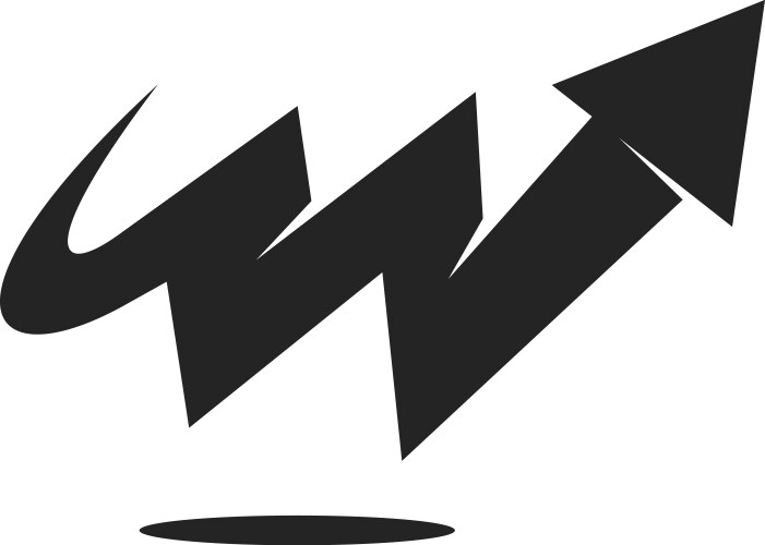 Movement logo template isolated brand identity Vector Image