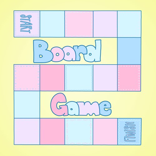 Colorful Board Game Template – Royalty-Free Vector | VectorStock