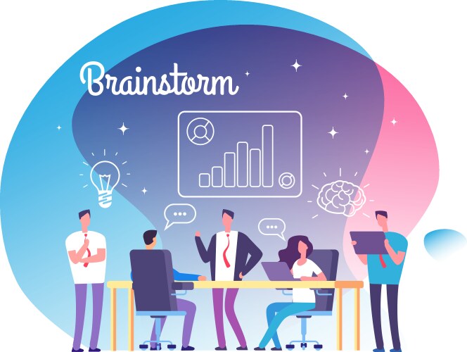 People Brainstorming Vector Images (over 46,000)