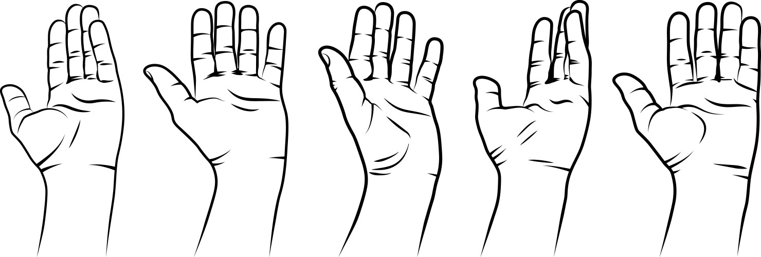 Hand Royalty Free Vector Image - VectorStock