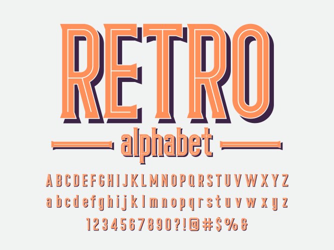 Wooden font plank wood table alphabet old boards Vector Image