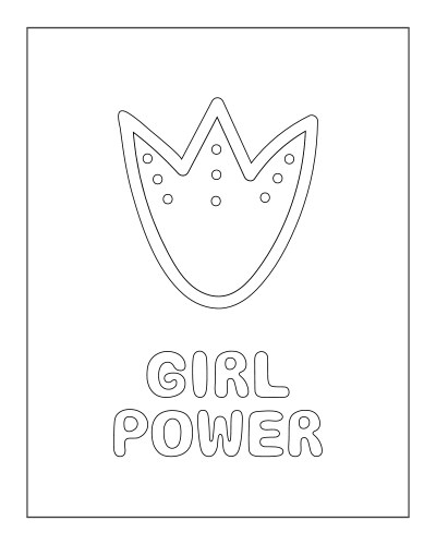 Coloring page outline drawing for book Royalty Free Vector
