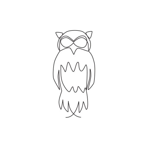Line Drawing Owl Vector Images (over 6,200)