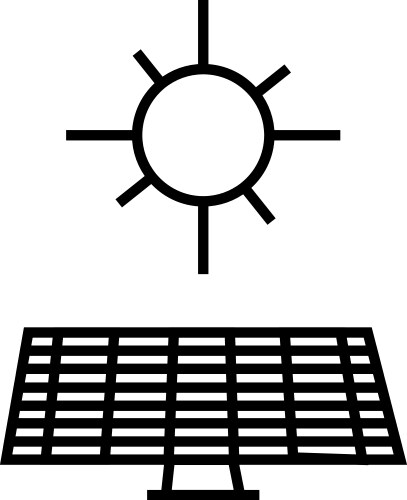 Solar panel icon Royalty Free Vector Image - VectorStock