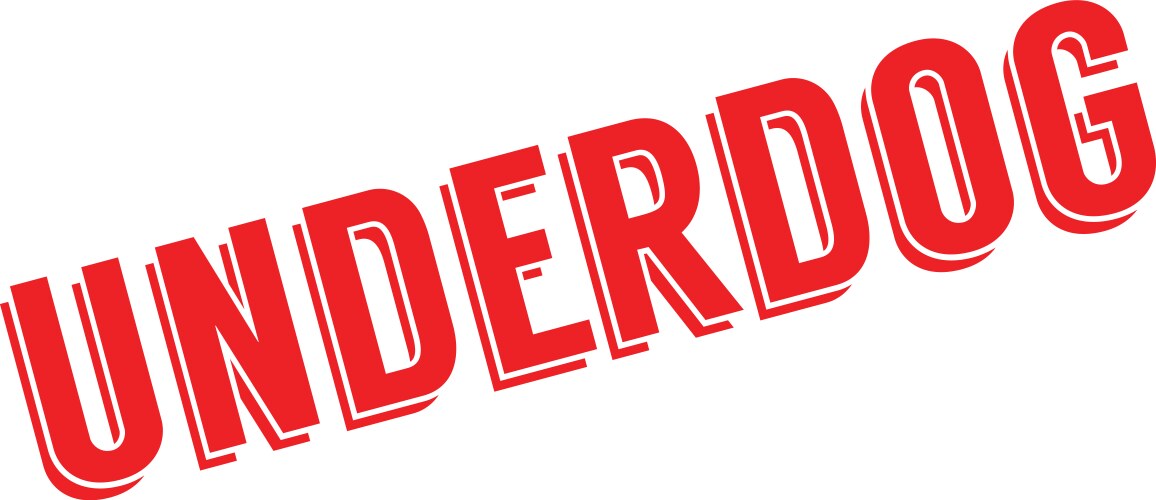 Underdog rubber stamp Royalty Free Vector Image