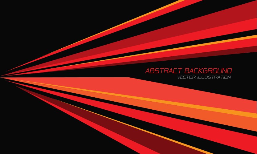 Red dark yellow arrow direction with grey blank Vector Image