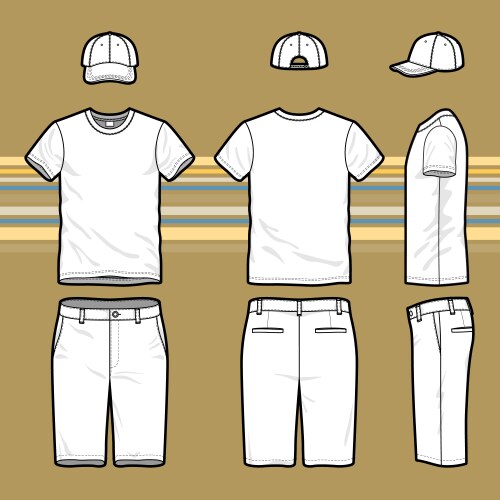 Blank Mens Shorts Template Vector Images (over 12,000)