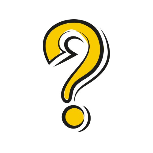 Confused woman question mark Royalty Free Vector Image