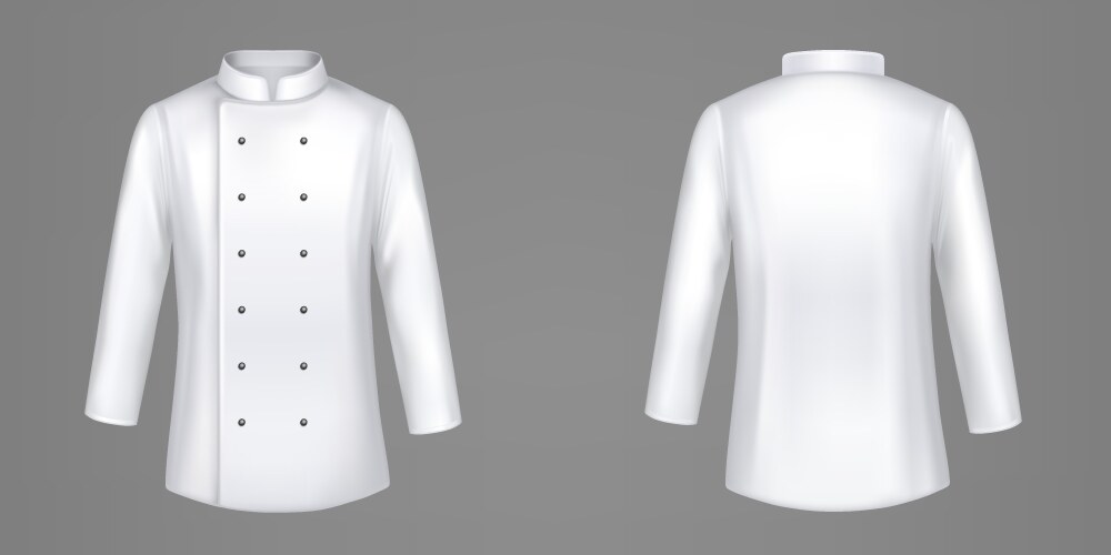 Chef uniforms professional suit clothes for cooks Vector Image