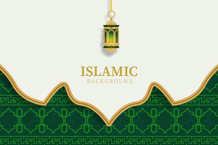 Arabic ornamental background with arabesque Vector Image