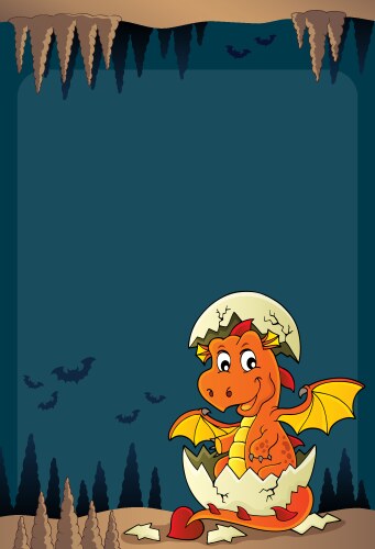 Dragon hatching from egg image 1 Royalty Free Vector Image