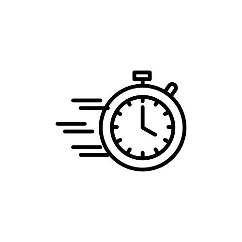 Quick express delivery icon perfect for fast Vector Image