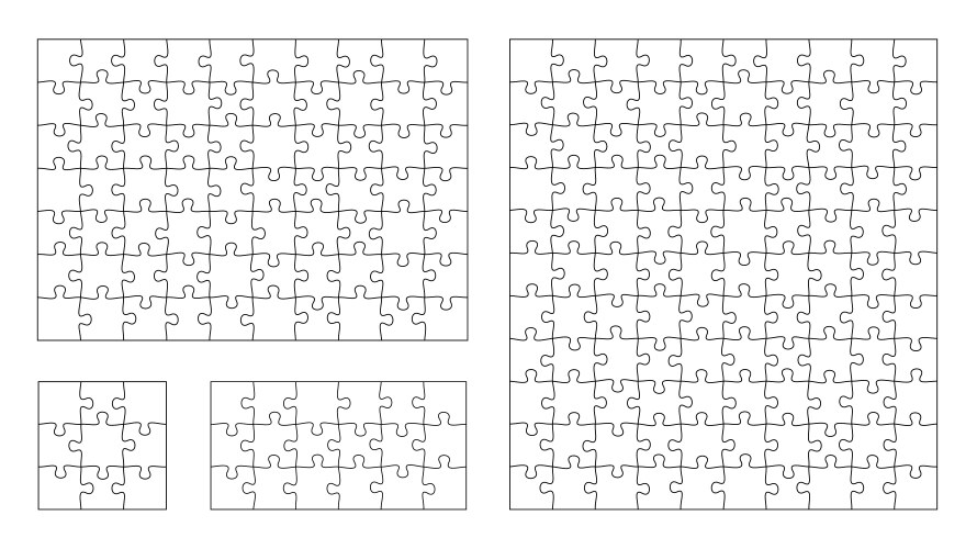 Jigsaw Puzzle Pieces Templates Vector Images (over 13,000)