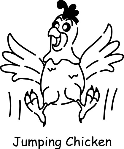 Smart chicken Royalty Free Vector Image - VectorStock