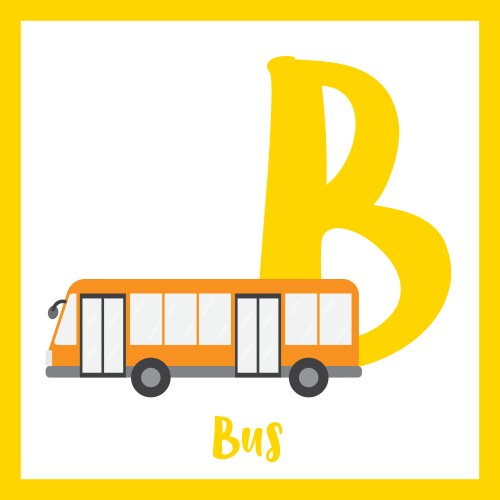 Bus Flashcard Vector Images (41)