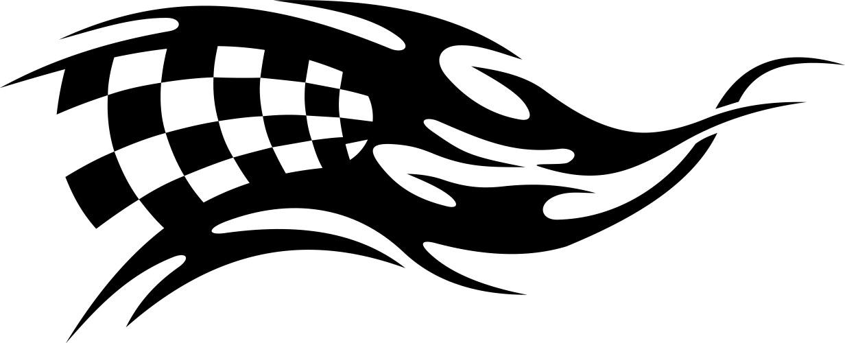 Racing Checkered Flag Royalty Free Vector Image