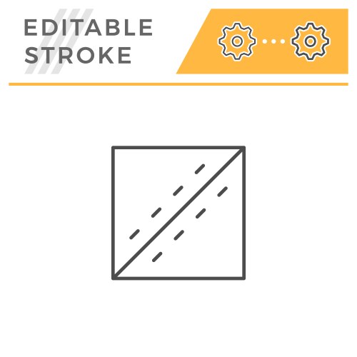 Welding seam line icon Royalty Free Vector Image