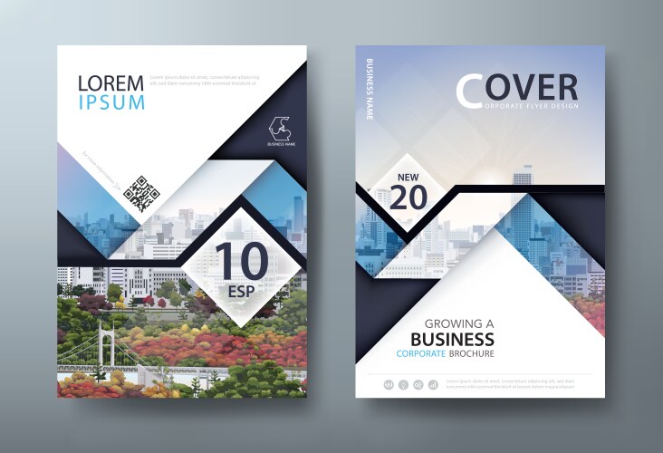 Brochure flyer book cover templates Royalty Free Vector