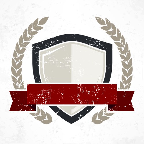 Racing symbols on shield Royalty Free Vector Image