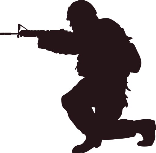 Soldier with helmet Royalty Free Vector Image - VectorStock