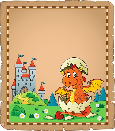 Dragon hatching from egg image 1 Royalty Free Vector Image