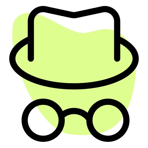 Hacker with head cap and spectacles Royalty Free Vector