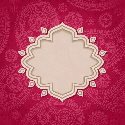 Indian frame Royalty Free Vector Image - VectorStock