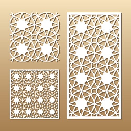 Laser cut panel Royalty Free Vector Image - VectorStock