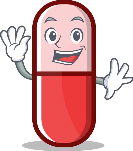 Pill cartoon Royalty Free Vector Image - VectorStock