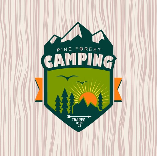 Camping Royalty Free Vector Image - VectorStock