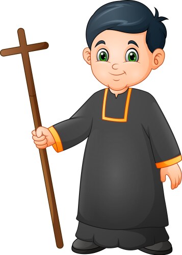 Cartoon jesus christ with children Royalty Free Vector Image