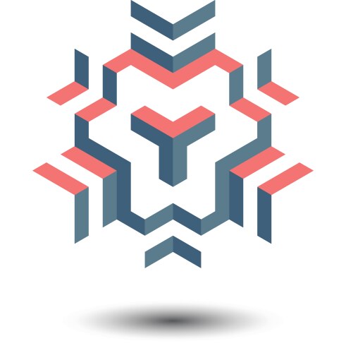 Cube logo design icon Royalty Free Vector Image