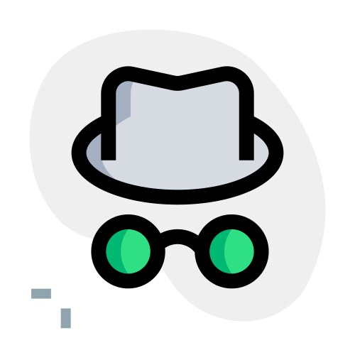 Hacker with head cap and spectacles Royalty Free Vector