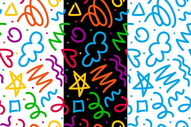 Squiggle Pattern Background Vector Images (over 7,400)