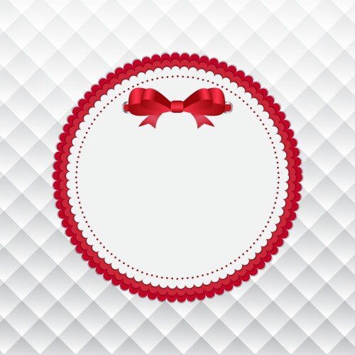 Vintage frame with bow background Royalty Free Vector Image