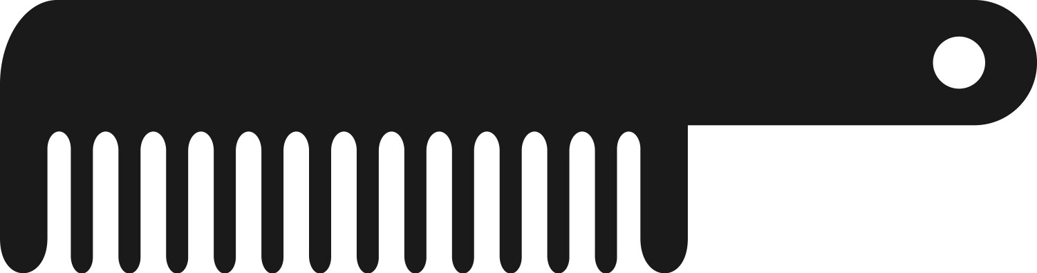 Comb graphic design template isolated Royalty Free Vector