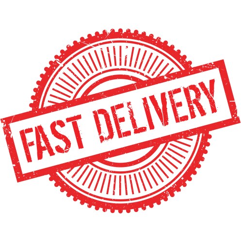 Fast delivery stamp Royalty Free Vector Image - VectorStock