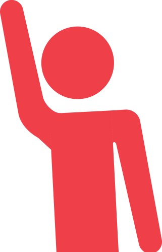 Human hand symbol Royalty Free Vector Image - VectorStock