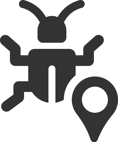 Bug tracker icon Royalty Free Vector Image - VectorStock