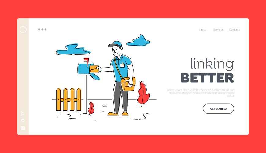 Cap Outline Postman Vector Images (98)