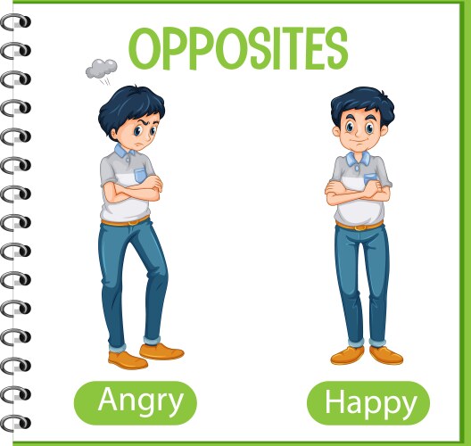 Opposite word for everybody and nobody Royalty Free Vector