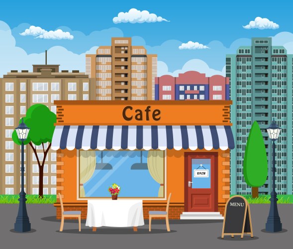 Cafe Royalty Free Vector Image - VectorStock