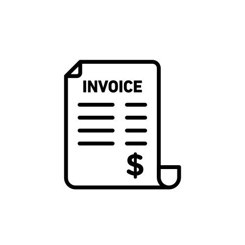 Accounting invoice icon perfect for billing Vector Image